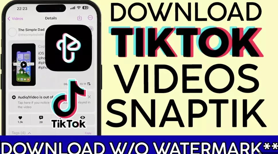 How to download TikTok videos without watermark using SnapTik app
