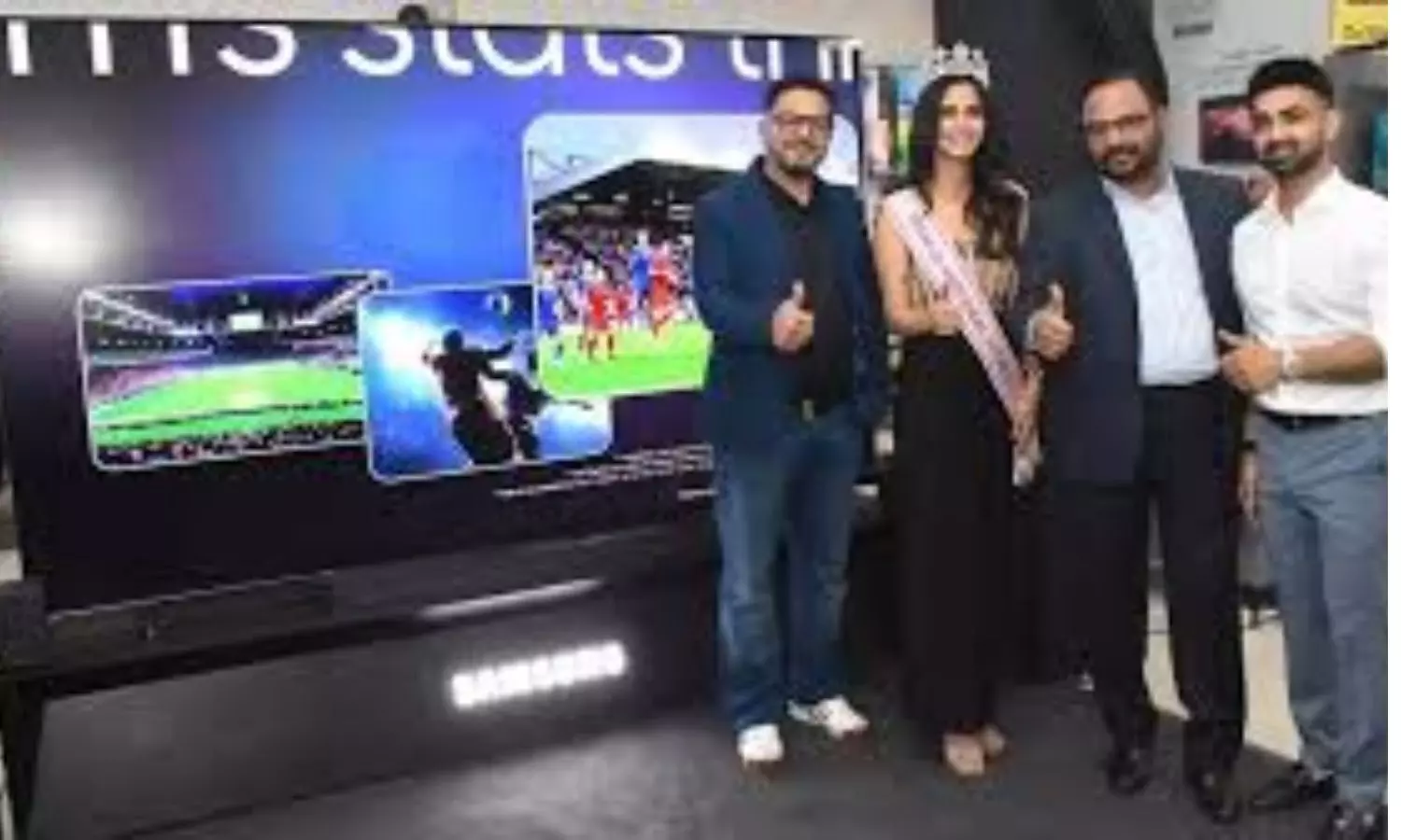 Samsung unveils new TV at Bajaj Electronics in Hyd
