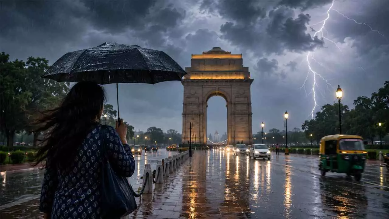 Delhi's Heat Finally Breaks — IMD Issues Yellow Alert for Thunderstorms ...