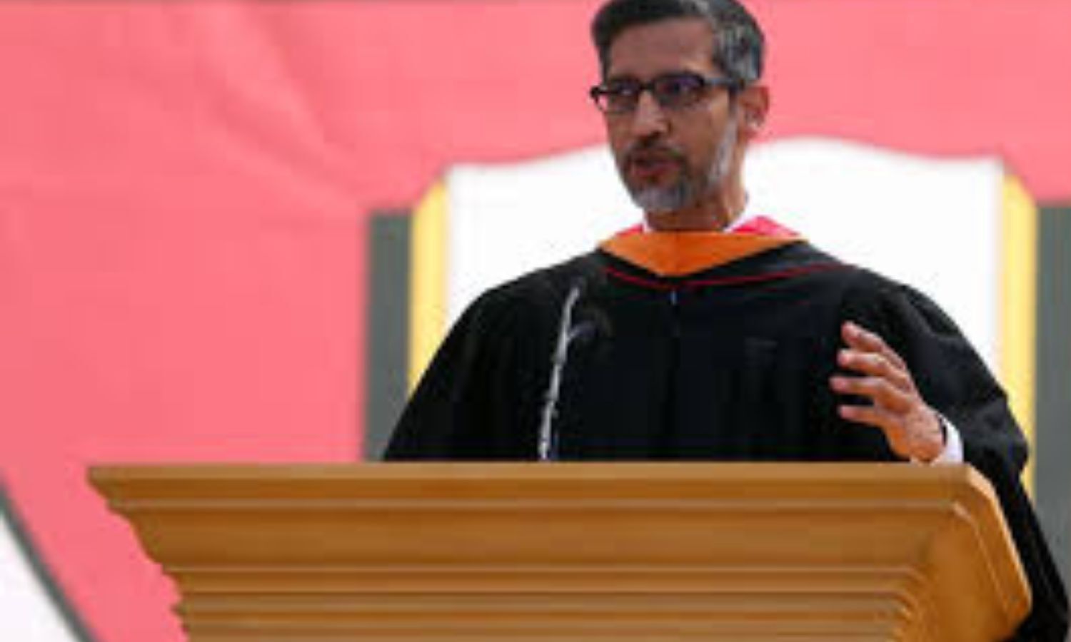 Protests and walkouts disrupt Pichai's speech at Stanford University