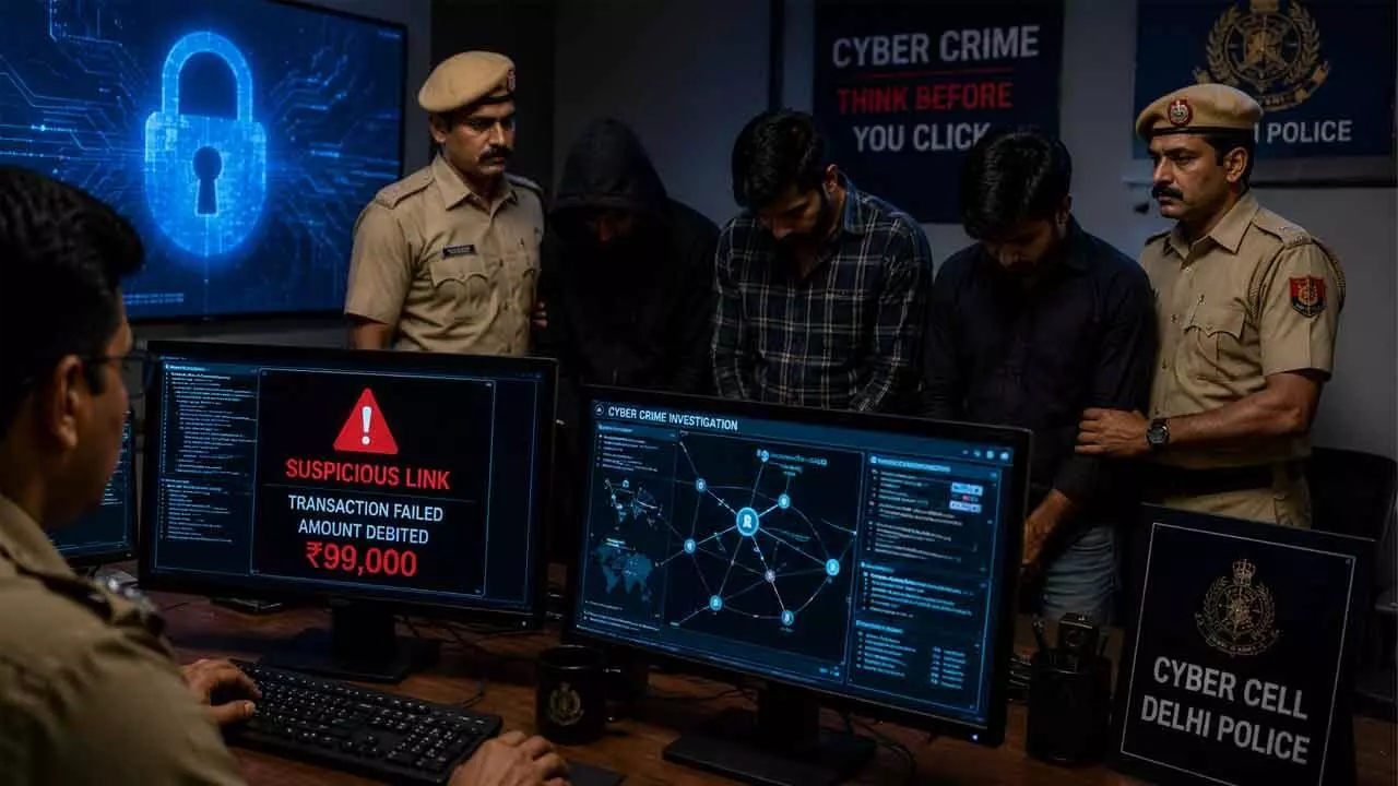 One Suspicious Link, Rs 99,000 Gone - Delhi Police Nab Three Cyber ...