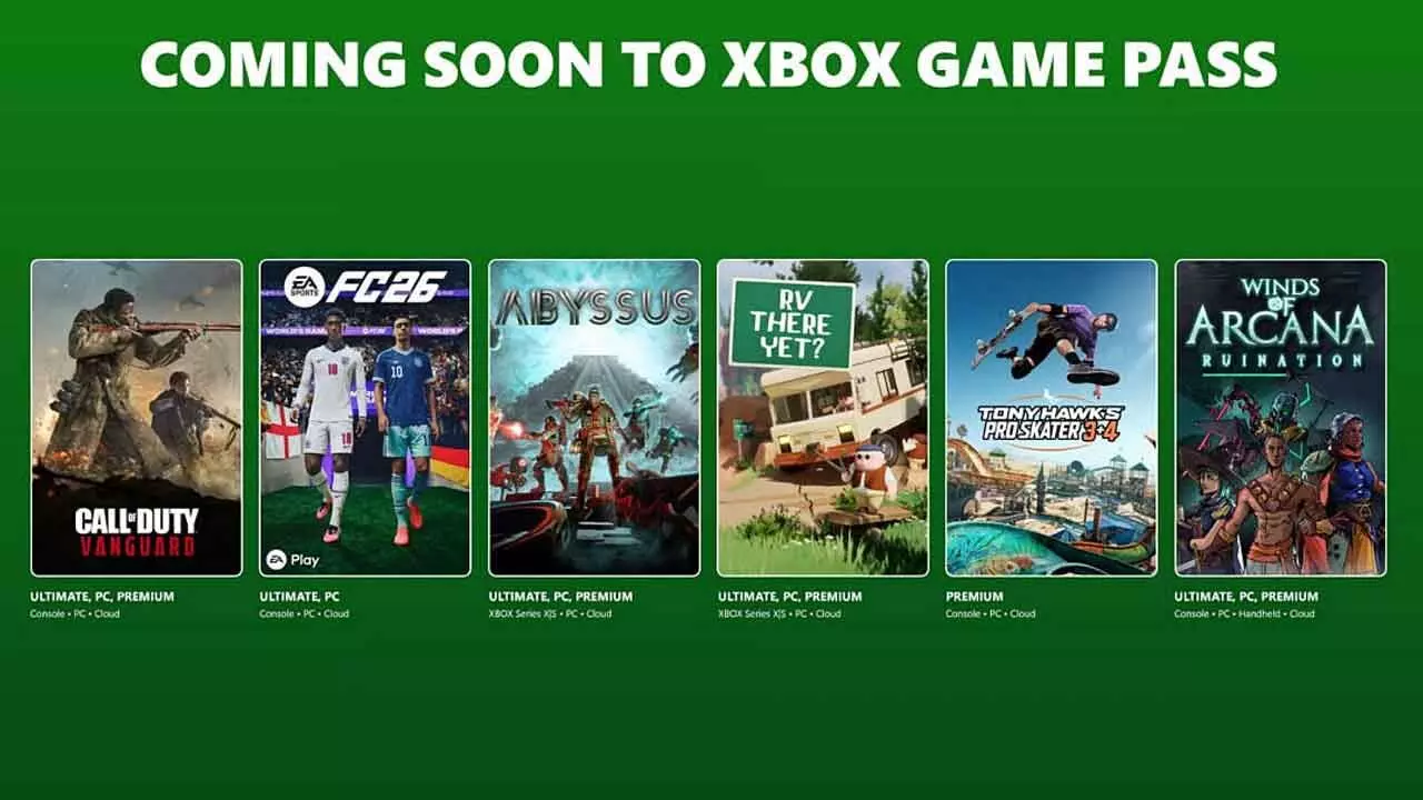 Xbox Game Pass June Lineup: EA Sports FC 26, Call of Duty: Vanguard ...