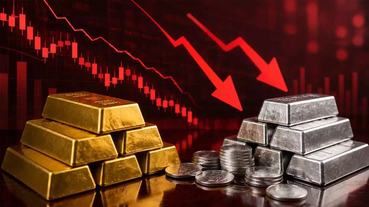 Gold slides Rs 960; silver sinks Rs 6,660