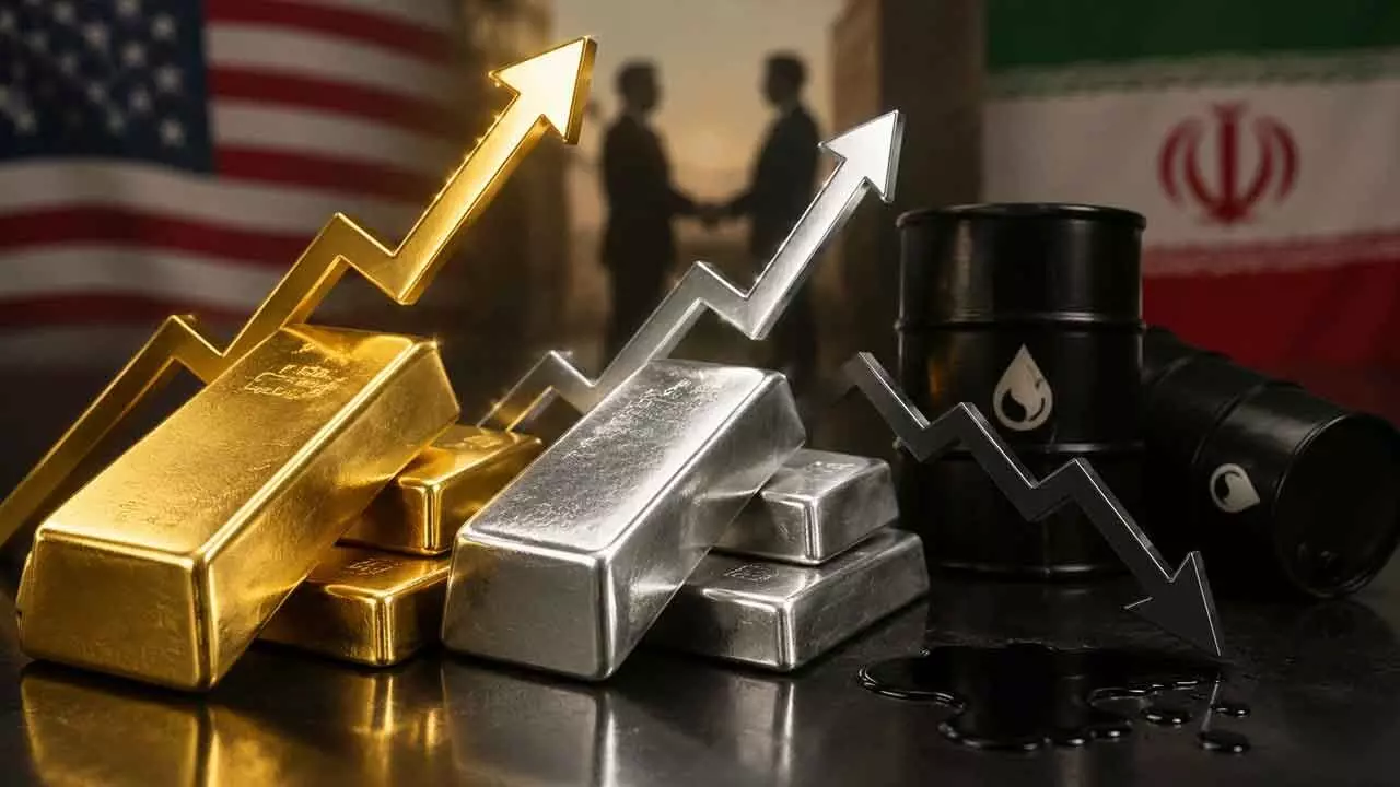 Gold and Silver Edge Higher as Crude Oil Prices Slide and US-Iran Talks ...