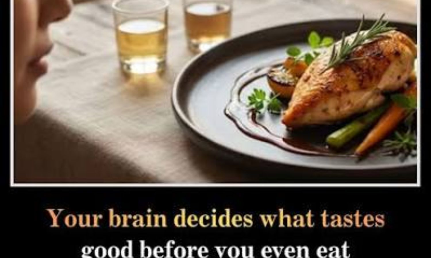 Your brain may 'taste' food before you eat it
